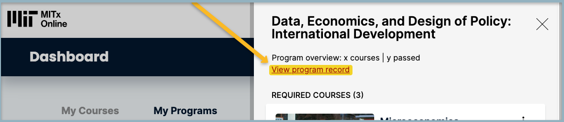 How to Share Your MITx Online Program Record – MITx Online