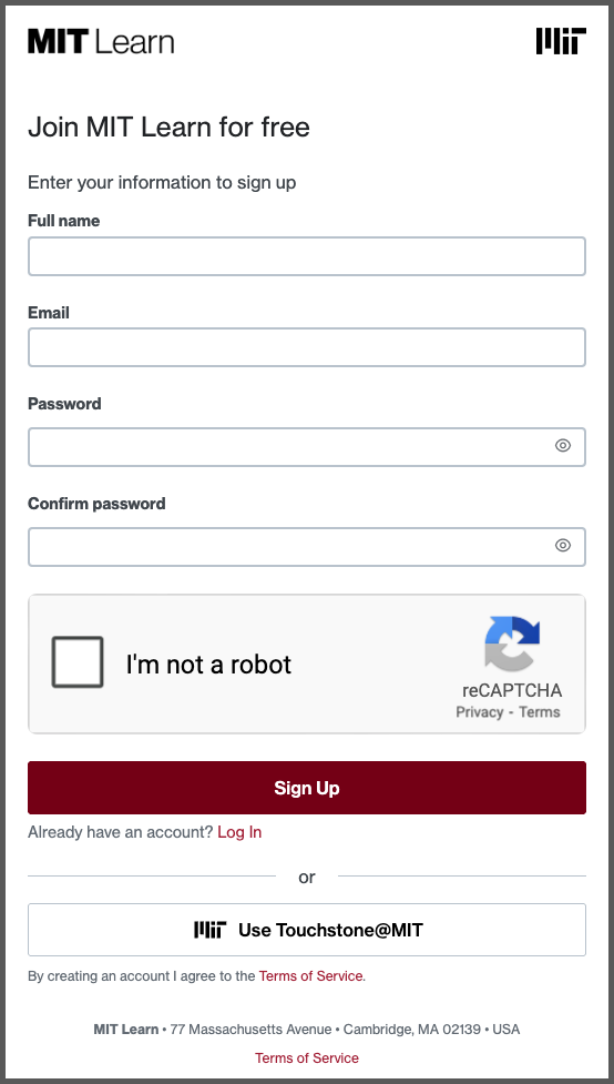 How do I create an MITx Online account? – MITx Online